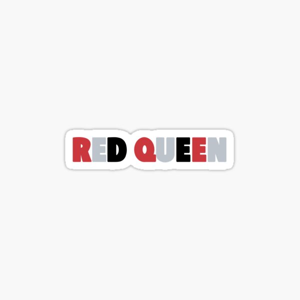 "Red Queen" Sticker for Sale by Avarie | Redbubble