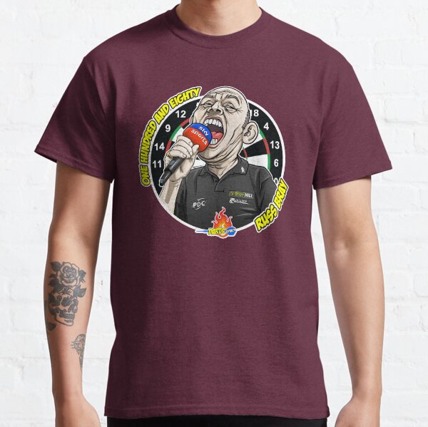 Classic T-Shirt for Sale mit "Karikatur Russ Bray, von Darts Attack ...