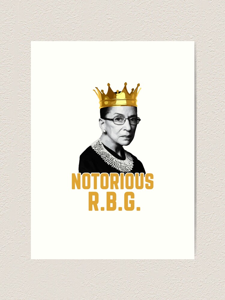 "Notorious RBG" Art Print for Sale by heyrk | Redbubble