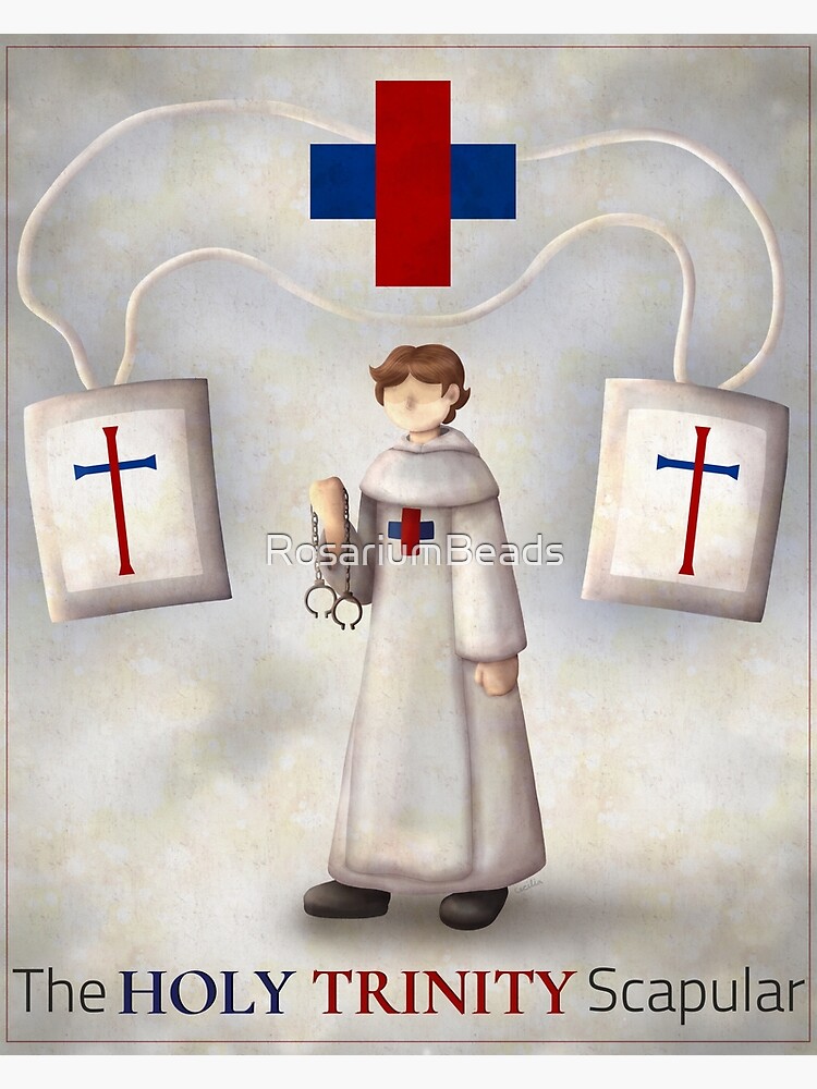 "The Scapular of the Most Holy Trinity - Five Fold Scapular" Art Print ...