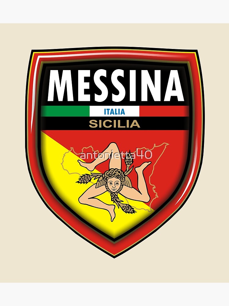 "Messina Sicilia Sicily coat of arms" Poster for Sale by antonietta40 ...
