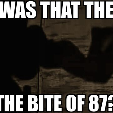 "Was That the Bite of 87 fnaf movie Max death meme" Sticker for Sale by ...