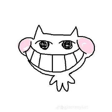 "smiling silly reaction meme drawing " Sticker for Sale by ...