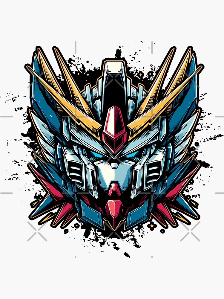 "Portrait of Mecha" Sticker for Sale by Ikibrai | Redbubble