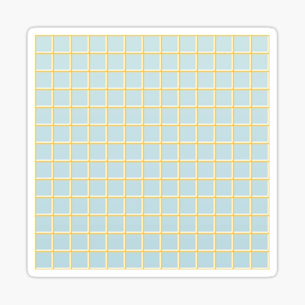 "MINIMAL GRID BLUE" Sticker by sorbetedelimon | Redbubble