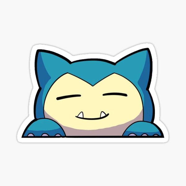 "Funny Cute Snorlax Cartoon Anime Memes" Sticker for Sale by ...