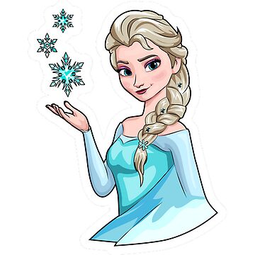 "Frozen elza" Sticker for Sale by sellbrand | Redbubble