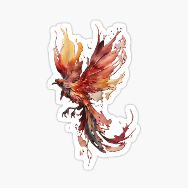 "Phoenix Bird" Sticker for Sale by Dyan4 | Redbubble