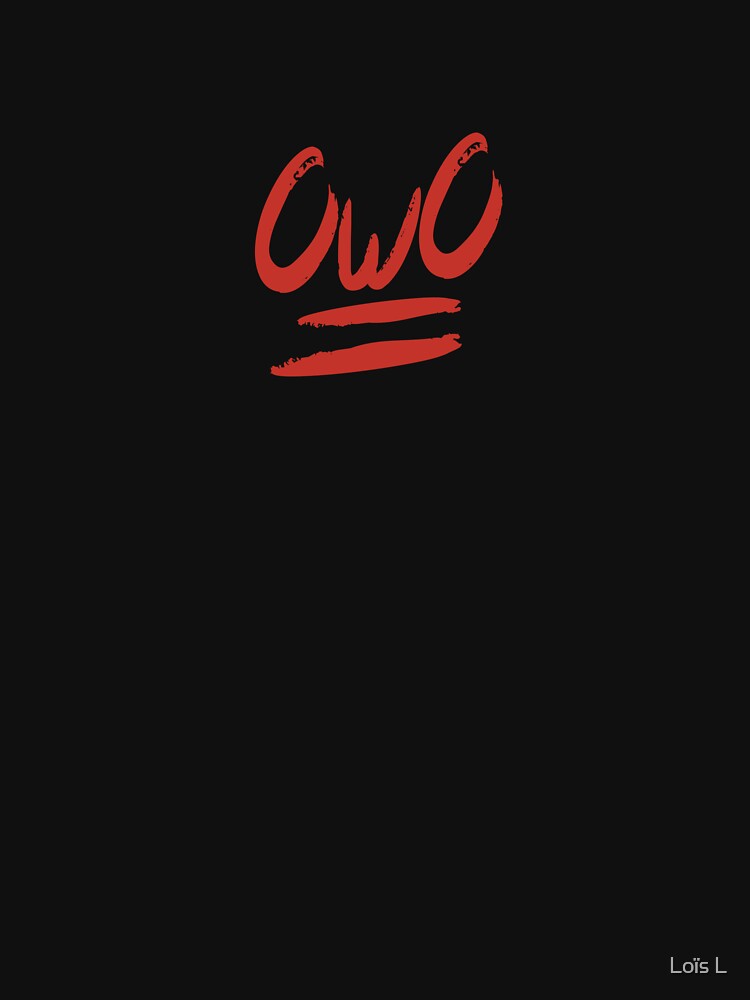 ""OwO" Emote" T-shirt for Sale by SmilexD | Redbubble | owo t-shirts ...