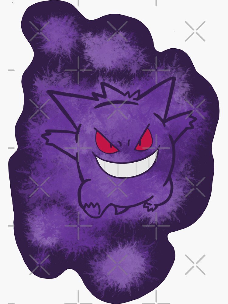 "Purple ghost fan art" Sticker for Sale by Burn0ut | Redbubble