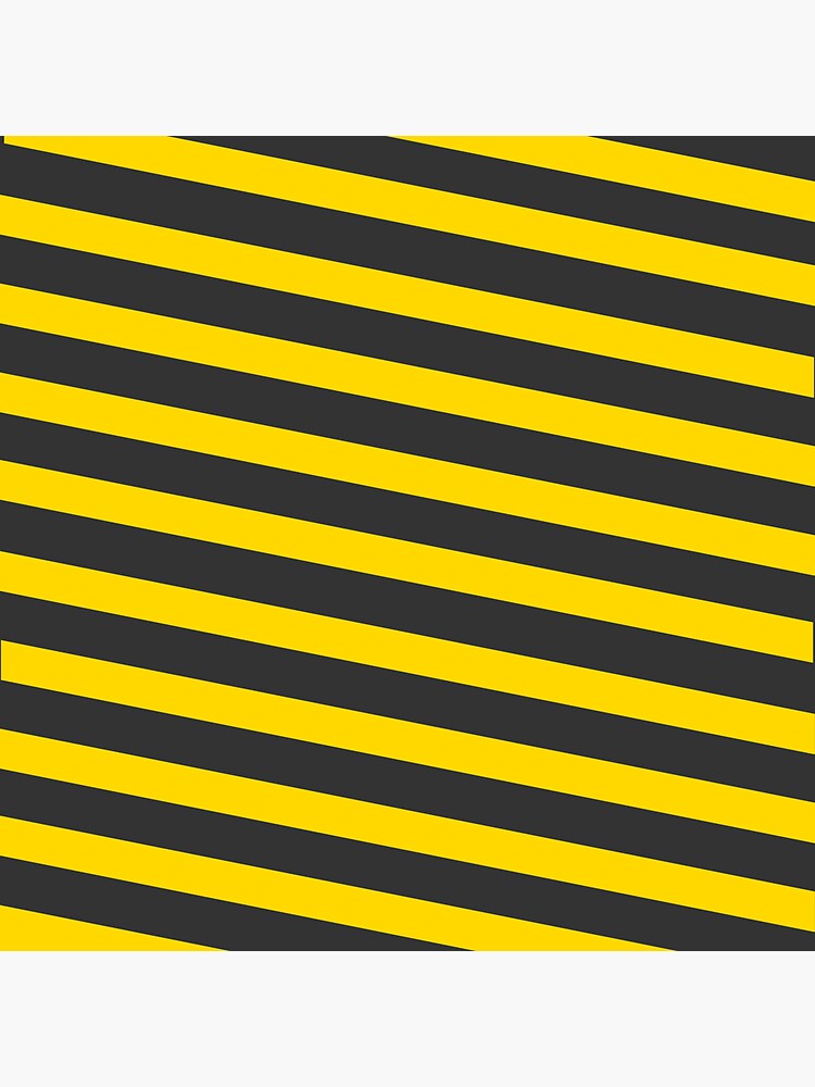 Pegatina «Bastón de caramelo - Amarillo y Negro» de pardock | Redbubble