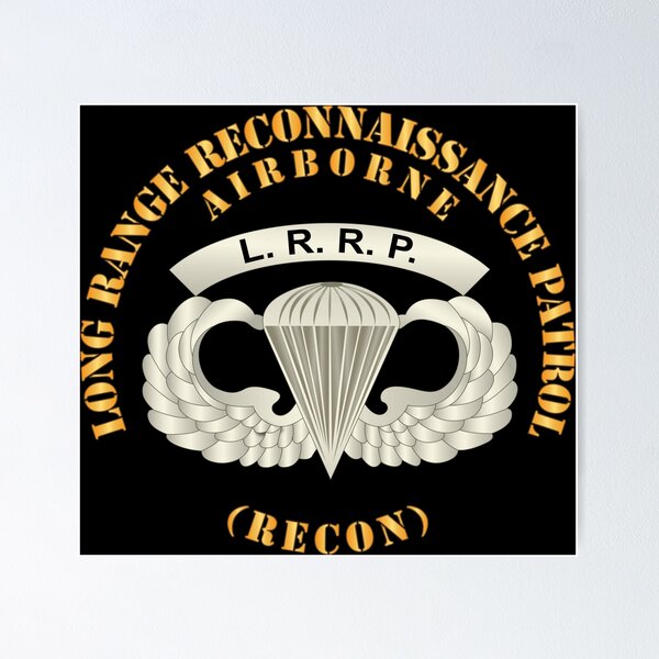 "SOF - Airborne Badge - LRRP X 300" Poster for Sale by twix123844 ...