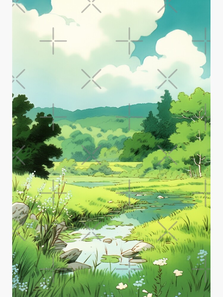 "80s Retro Anime Forest Landscape" Poster for Sale by Animania-AnimeS ...