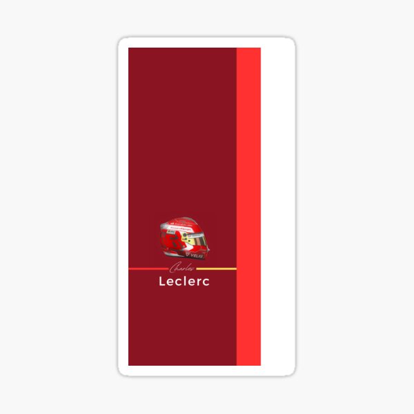 "Charles Leclerc 16 Ferrari" Sticker for Sale by OneStopFormula1 ...