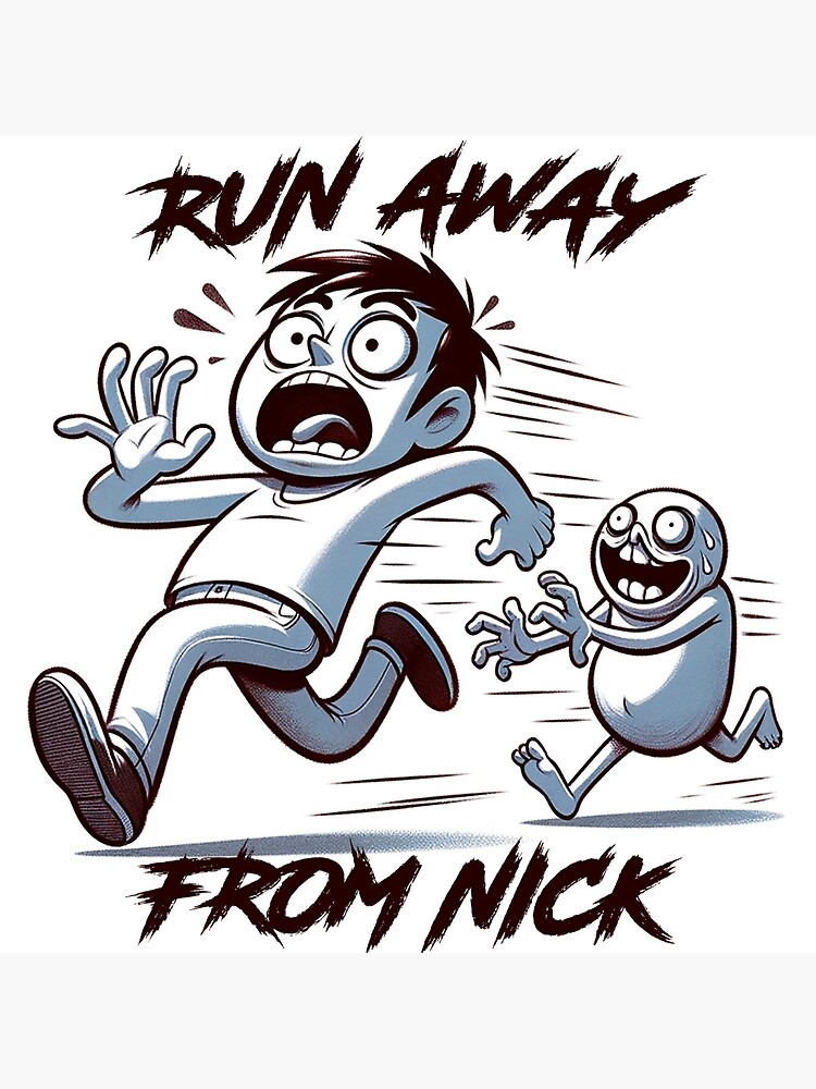 "Nick Fuentes Run Away From Nick Fuentes" Sticker for Sale by AmineSaad ...