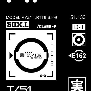 "Experimental technology prototype decal label black " Sticker by Arez ...