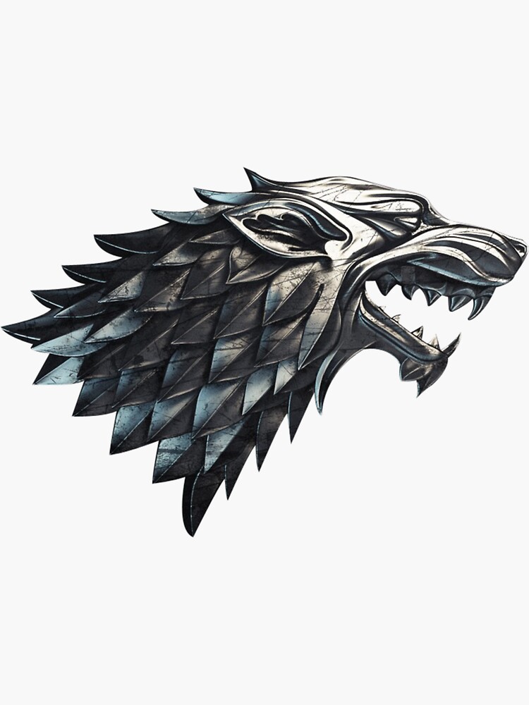 "House Stark Game Of Thrones" Sticker for Sale by margalafleur | Redbubble