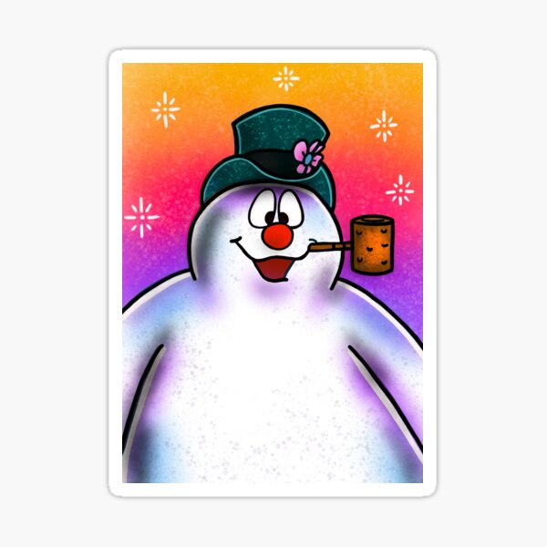 "Snowman" Sticker for Sale by Leayah | Redbubble