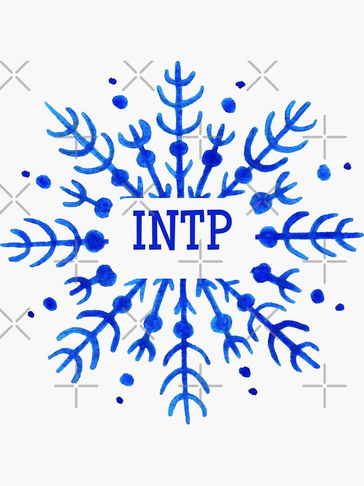"INTP MBTI Personality Type Snowflake" Sticker for Sale by fromjessie22 ...