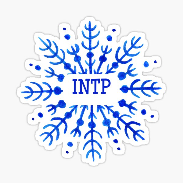 "INTP MBTI Personality Type Snowflake" Sticker for Sale by fromjessie22 ...