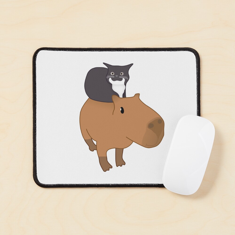 "Maxwell the Cat and Capybara Meme" Sticker for Sale by ZackSnacks ...