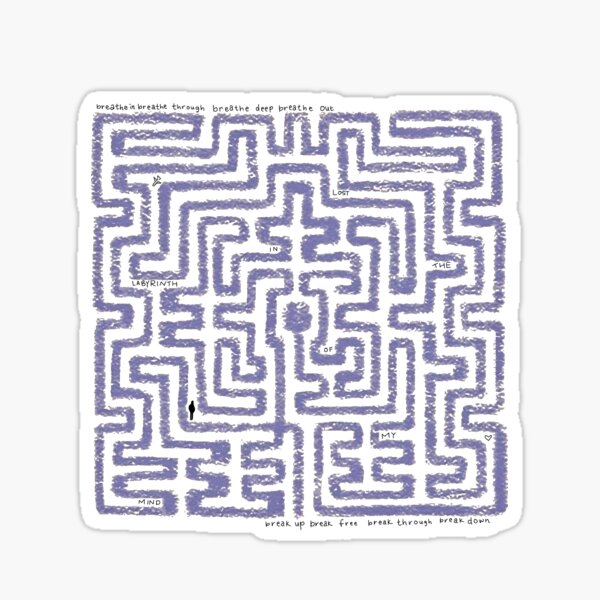 "labyrinth" Sticker for Sale by Karlee Mathena | Redbubble