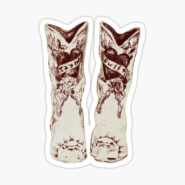 "taylor swift boots" Sticker for Sale by Karlee Mathena | Redbubble
