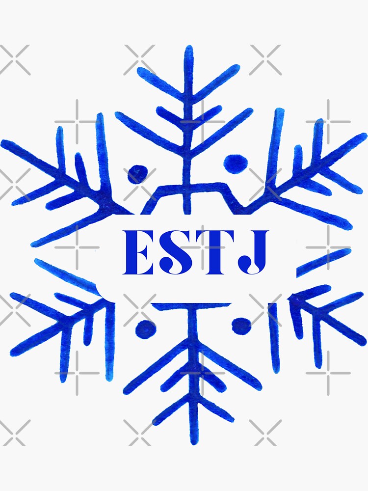"ESTJ MBTI Personality Type Snowflake" Sticker for Sale by fromjessie22 ...