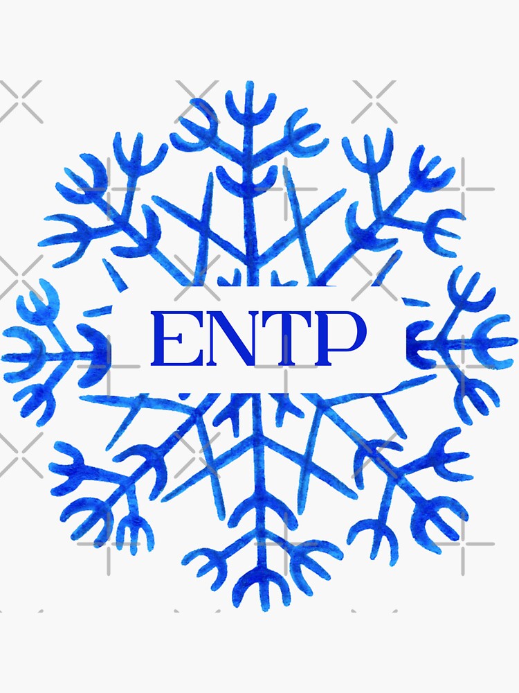 "ENTP MBTI Personality Type Snowflake" Sticker for Sale by fromjessie22 ...