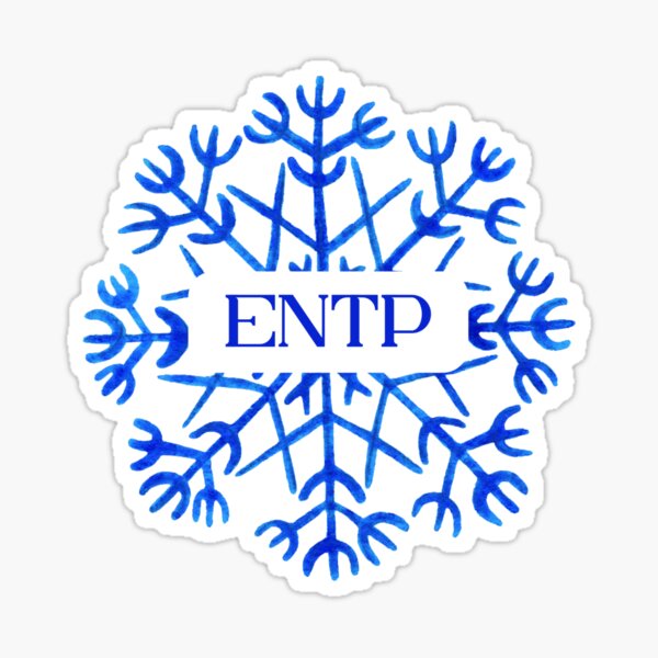 "ENTP MBTI Personality Type Snowflake" Sticker for Sale by fromjessie22 ...