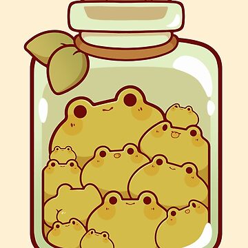 "Jar of pickled frogs" Sticker for Sale by Rihnlin | Redbubble