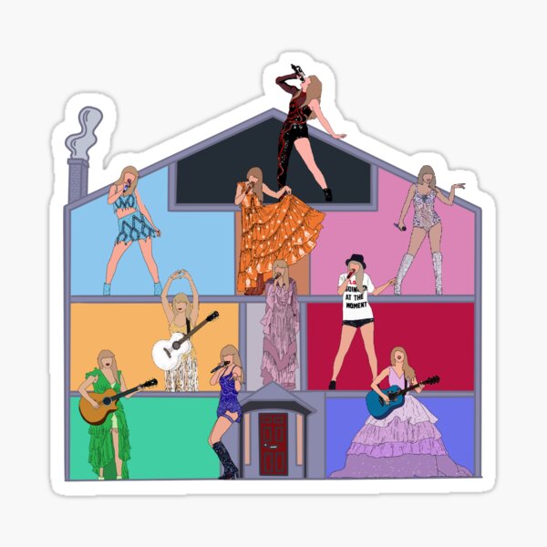 "Taylor Swift Eras Lover House" Sticker for Sale by Drmelliebean ...