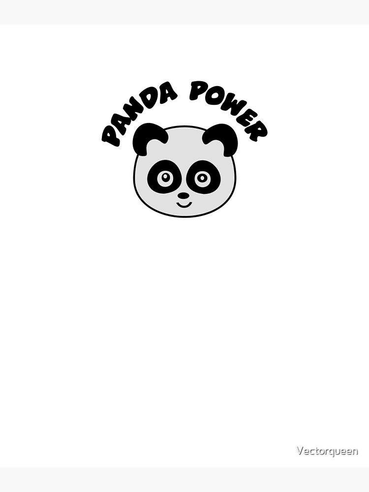 "Panda Power" Poster by Vectorqueen | Redbubble