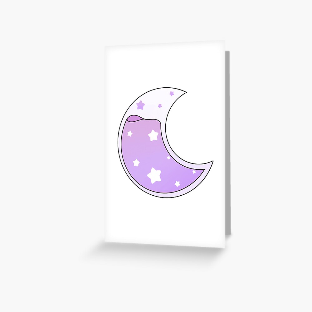 "Purple Moon" Sticker for Sale by ChibiAna | Redbubble