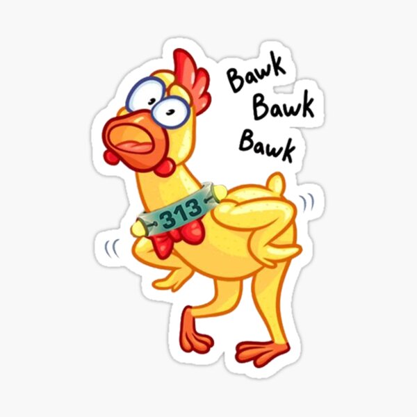 "Chicken Run Chicken Run Chicken Run" Sticker for Sale by erkinmaddison ...