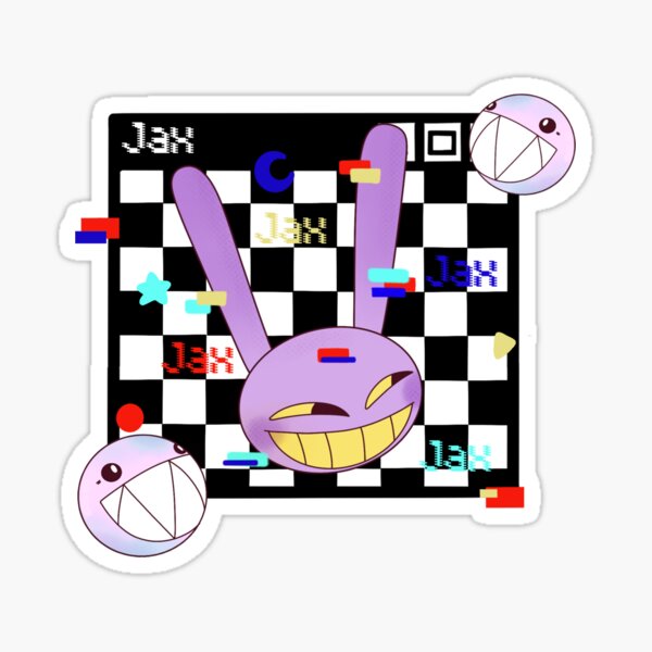 "Jax [ The Amazing Digital Circus ]" Sticker for Sale by Puuk | Redbubble