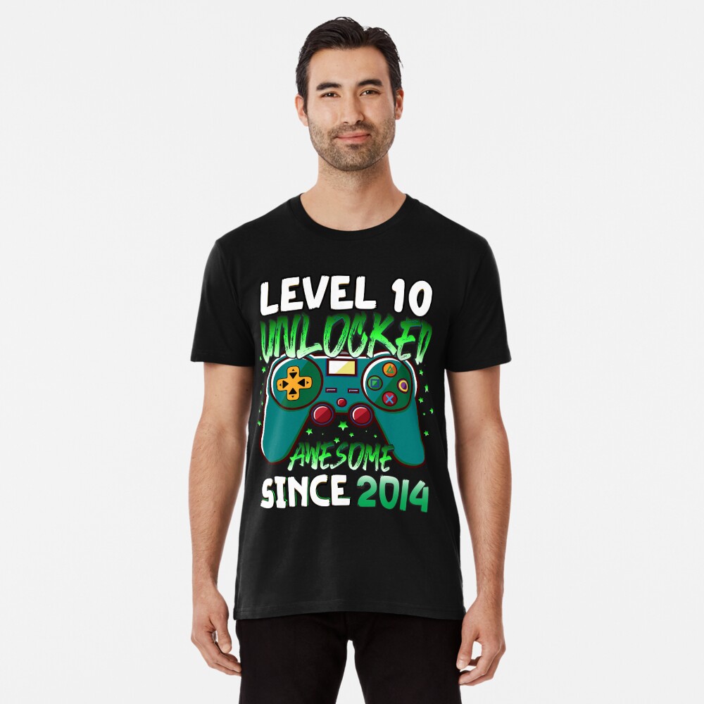 "Level 10 Unlocked Awesome Since 2014 10th Birthday Gaming" Poster for ...