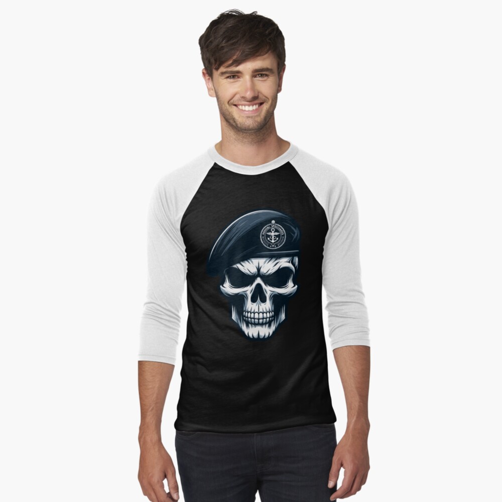 "Naval Special Forces Skull Emblem - Military Badge Design" Poster for ...