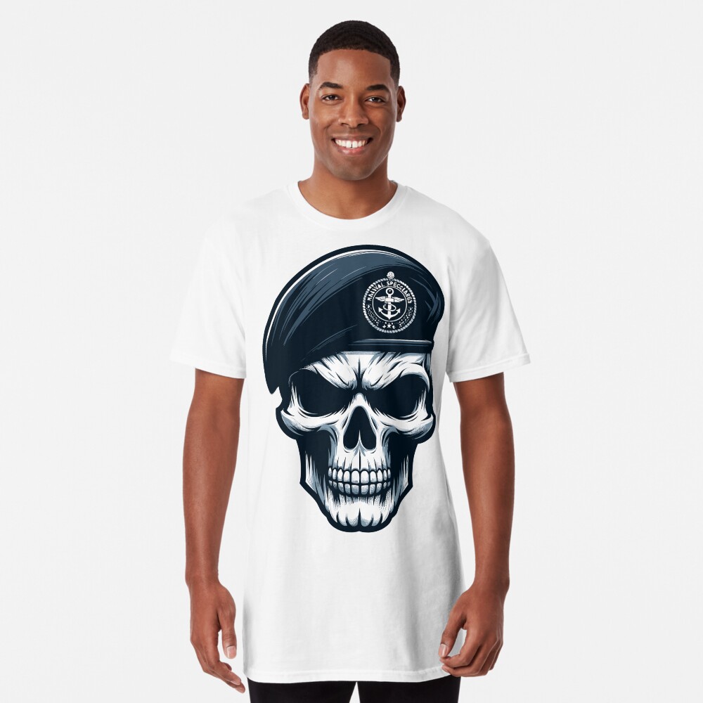 "Naval Special Forces Skull Emblem - Military Badge Design" Poster for ...