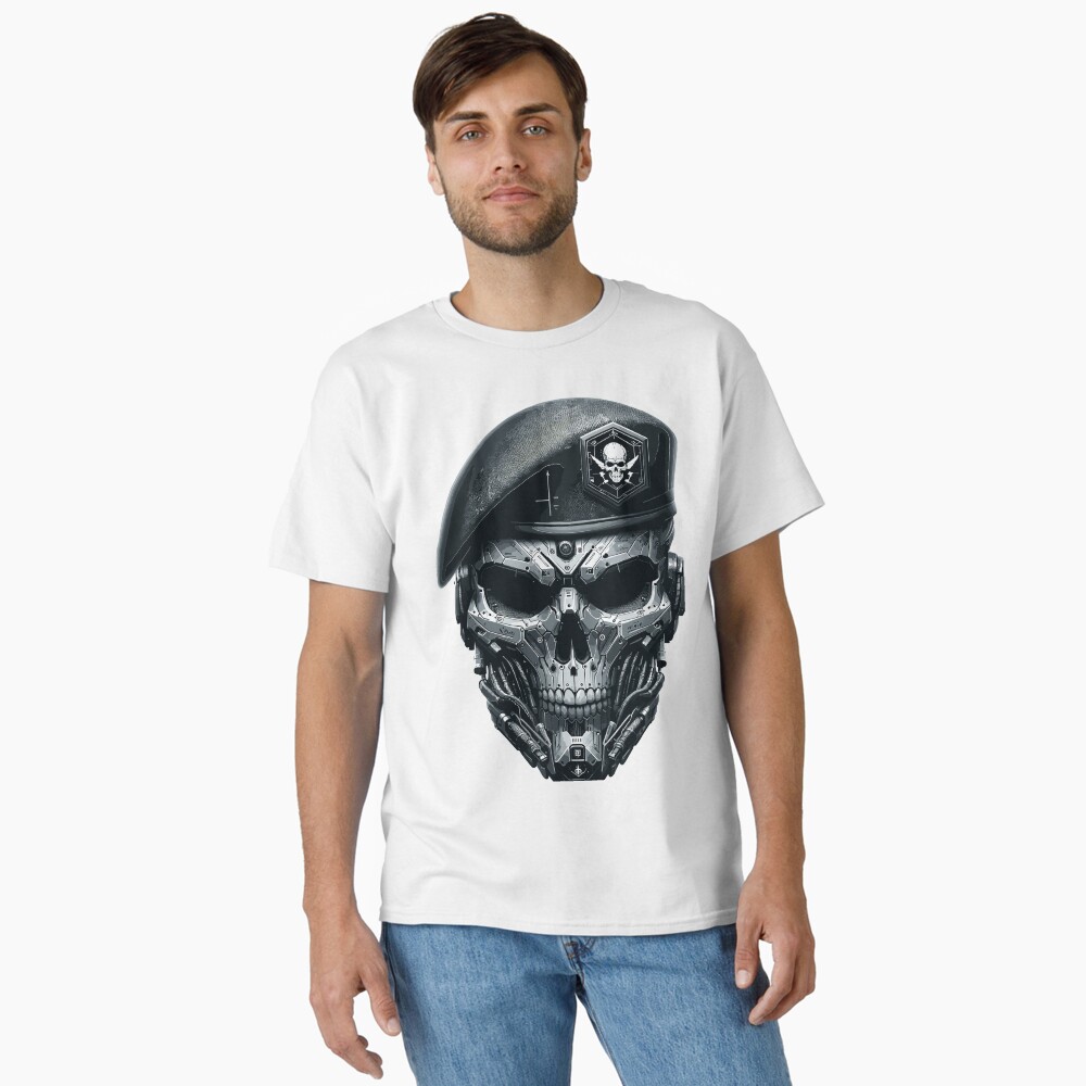 "Advanced Tactical Skull Beret - Military Cybernetic Design" Poster for ...