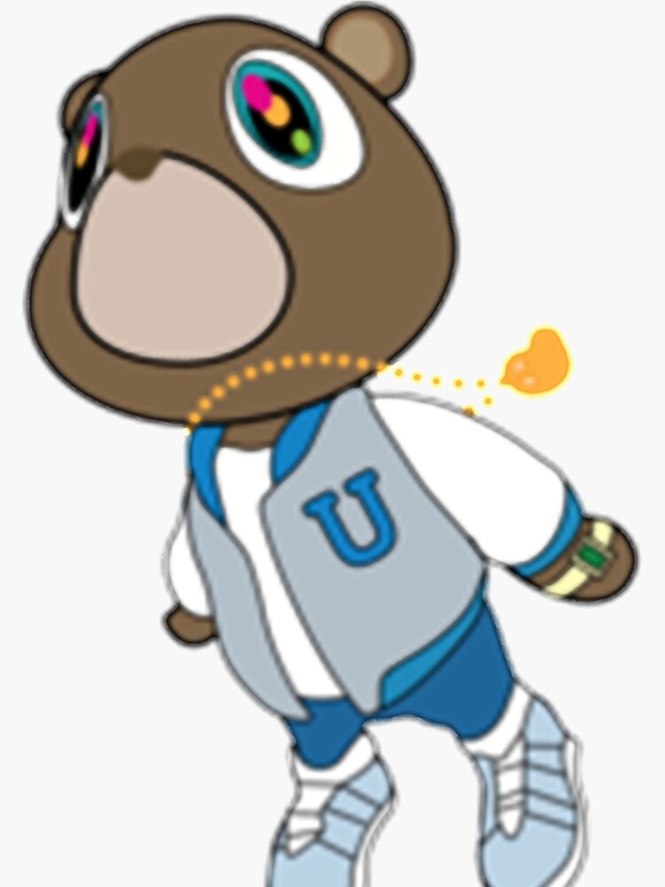 "Kanye West Graduation Bear " Sticker for Sale by TheARTMACHIN | Redbubble