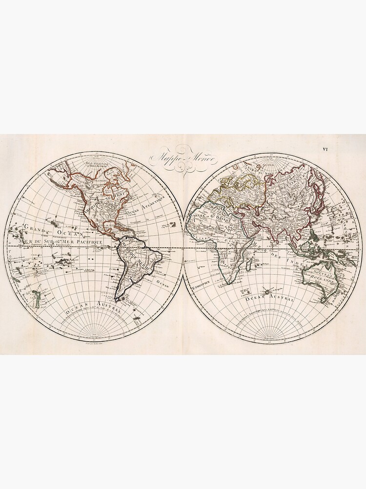 "Vintage Map of The World (1804)" Poster for Sale by BravuraMedia ...
