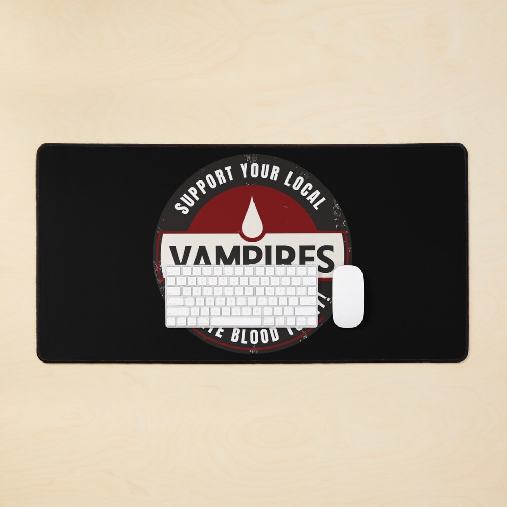 "Support Your Local Vampires Donate Blood Today" Sticker for Sale by TomFrontierArt | Redbubble
