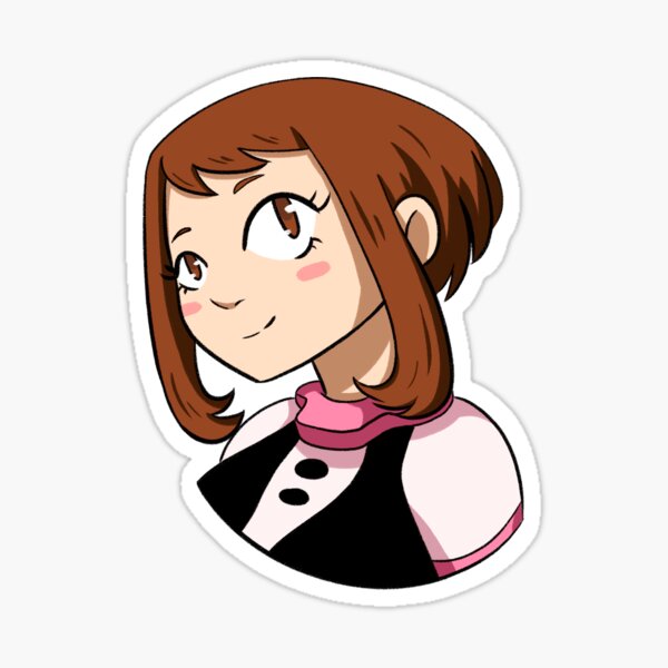 "Ochaco Uraraka" Sticker by nailurus | Redbubble