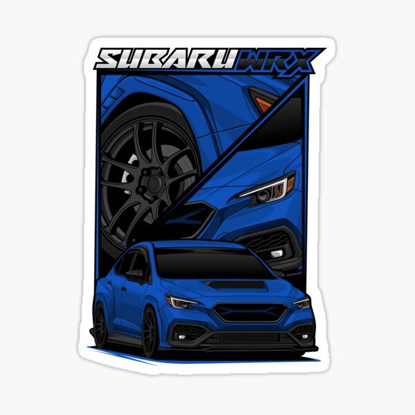 "Sapphire BLUE VB WRX Graphic" Sticker for Sale by RetroWRX | Redbubble