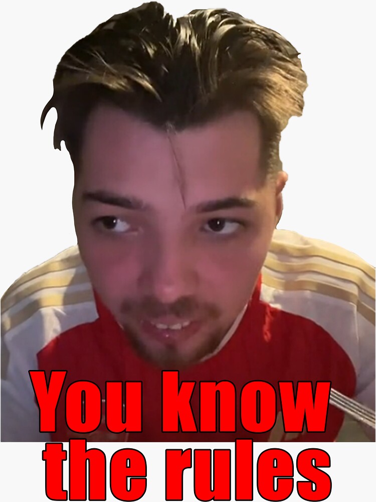 "Beavo You know the rules" Sticker for Sale by MemezGod | Redbubble