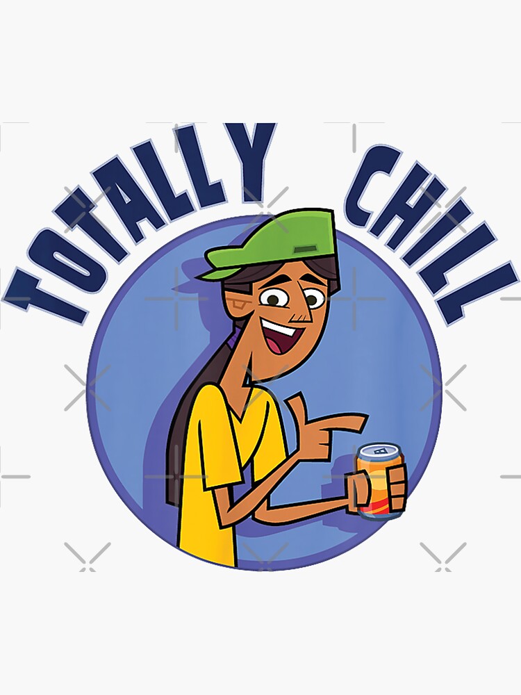 "Total Drama Island Totally Chill" Sticker for Sale by zeraldart ...