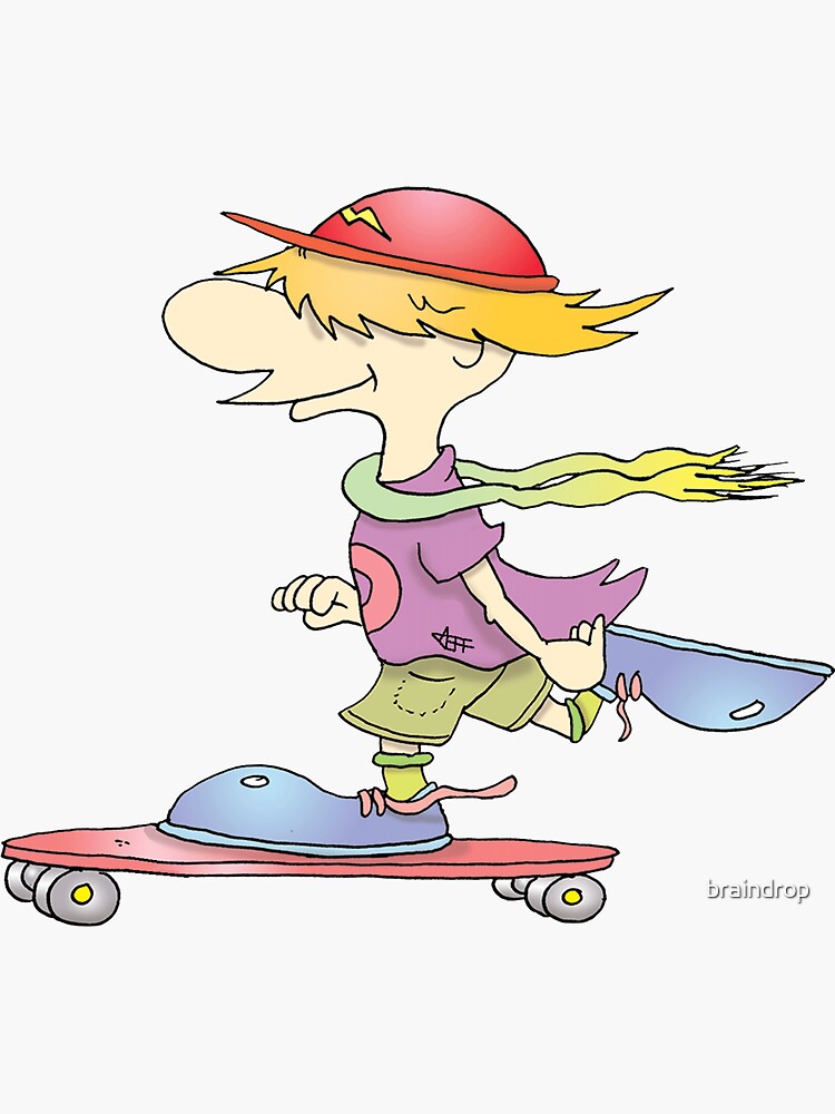 "Skater Boi" Sticker for Sale by braindrop | Redbubble