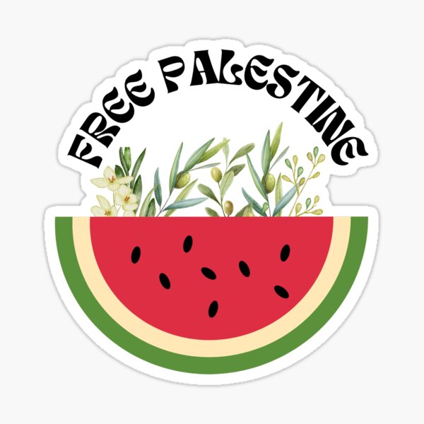 "Free palestine watermelon " Sticker for Sale by afafbou99 | Redbubble