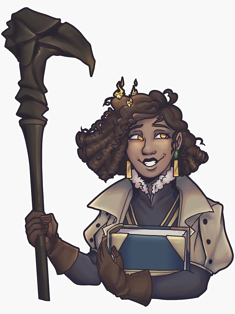 "Vajra Safahr - Blackstaff of Waterdeep " Sticker for Sale by siremii ...